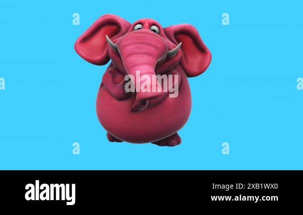 elephant Fun cartoon character clapping - 3D animation Stock Video ...