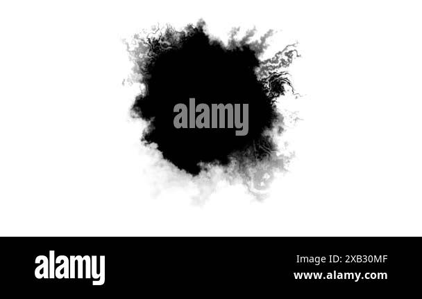 Abstract Ink splash spreads across the screen ink transition splatter ...