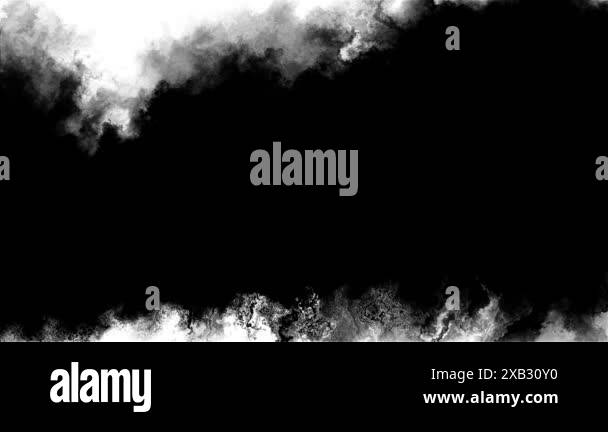 4K black luma effect Ink drops stream splatter stain leak spread flow ...