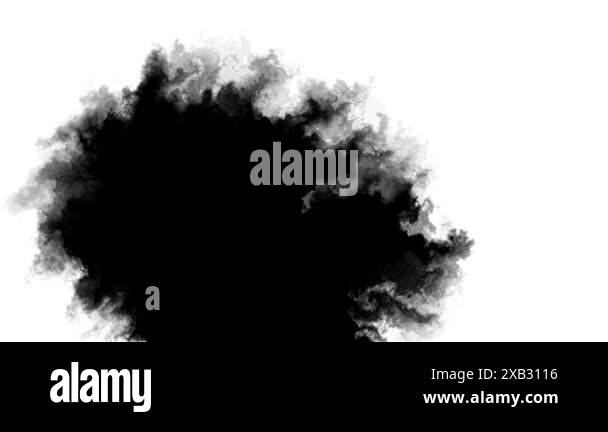 4K Ink Drops Transition Black Background 4k Transition White Ink Drops ...