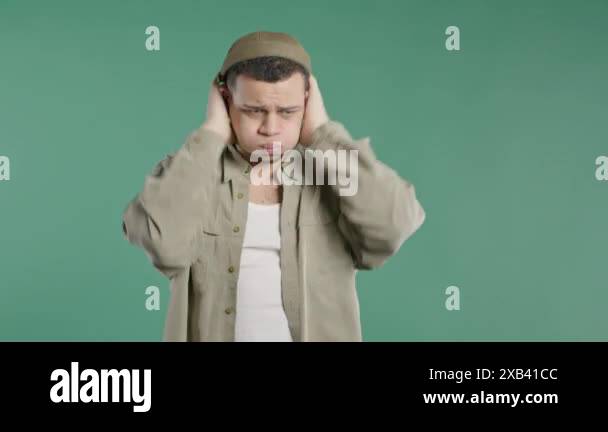 Worried man doing panic despair gesture, like no, I forgot ...