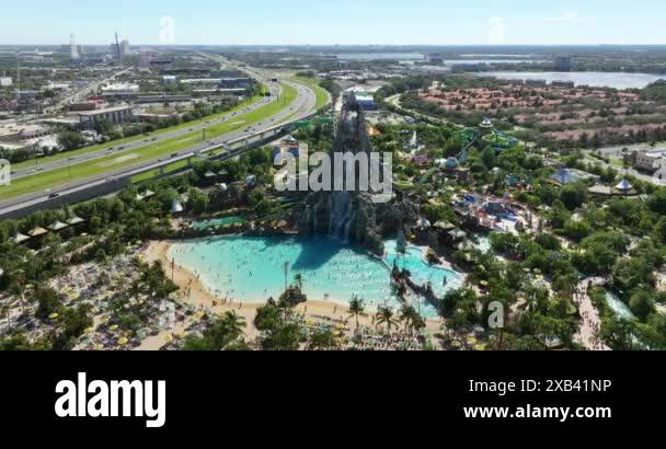 Tropical theme water park at Universal Orlando Resort in Florida ...