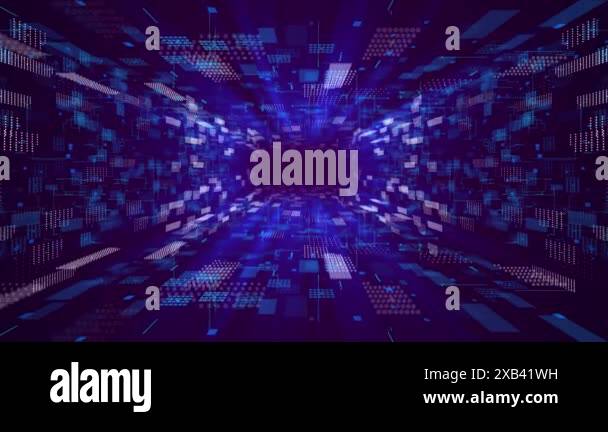 Futuristic world Data flow in digital cyber space abstract flowing data ...