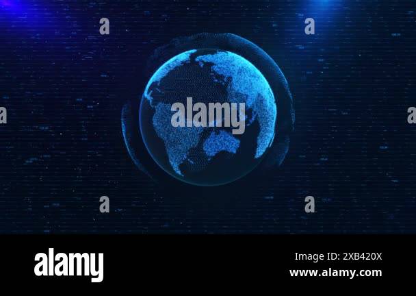 Futuristic globe virtual planet Earth Cyber Space Globe Background ...