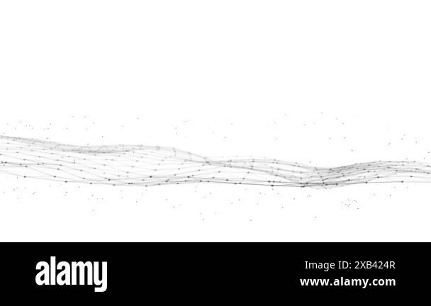 Cyberspace hologram virtual data Particles wave Cyber technology ...