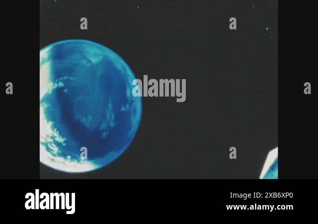 USA - 1967 - Animation is used to show the Apollo 4 spacecraft ...