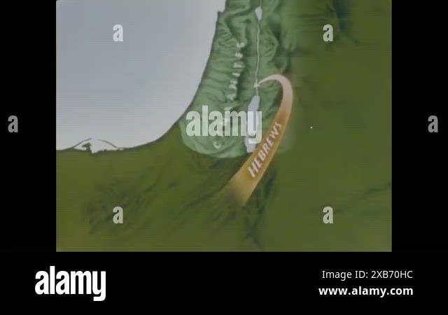 ISRAEL - 1968 - Maps and ancient artwork depict the different ...
