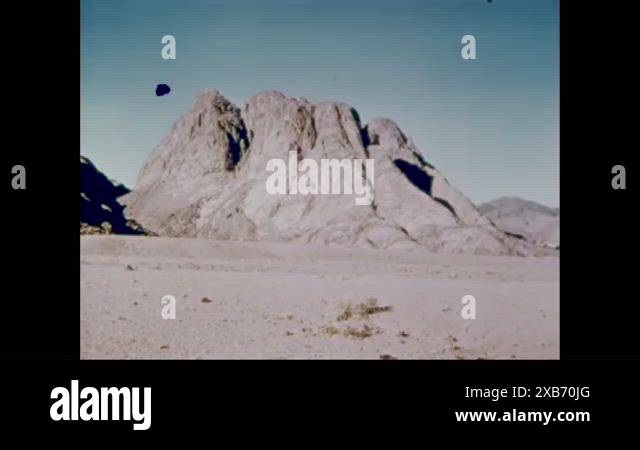 MIDDLE EAST - 1968 - Locations of Moses' exodus include Mount Sinai ...