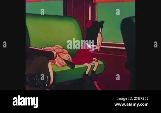 USA - 1947 - In this animated film, Little Lulu makes a mess eating ...