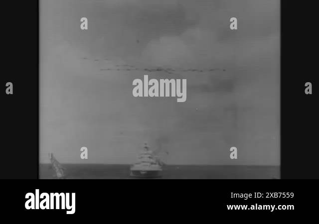 OAHU - 1941 - A fleet of US Navy battleships makes for Oahu while ...