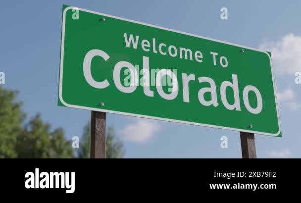 Colorado road sign blue Stock Videos & Footage - HD and 4K Video Clips ...