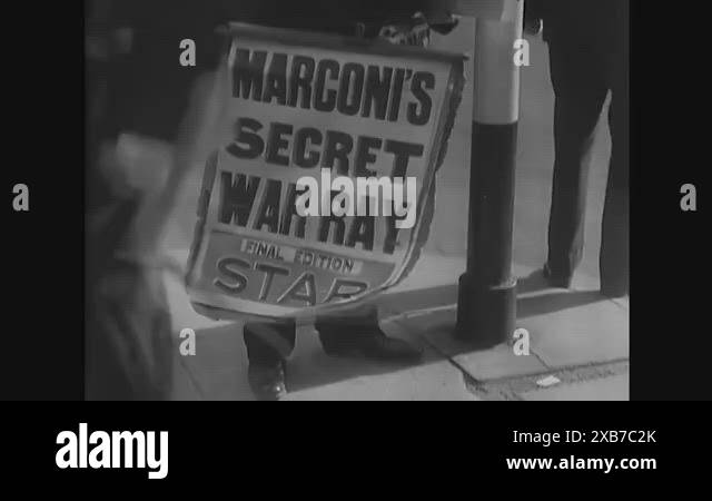 1935 - Newspapers are sold in London with headlines about the Second ...