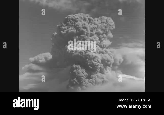 1944 - Smoke unfurls from Mount Vesuvius as the volcano erupts in ...