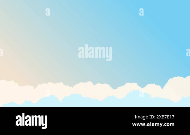 Cartoon style seamless cloud looping animation.Animated Cloud Timelapse ...