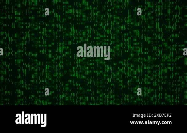 Computer binary code matrix background. Digital technology cyber space and big data concept ...