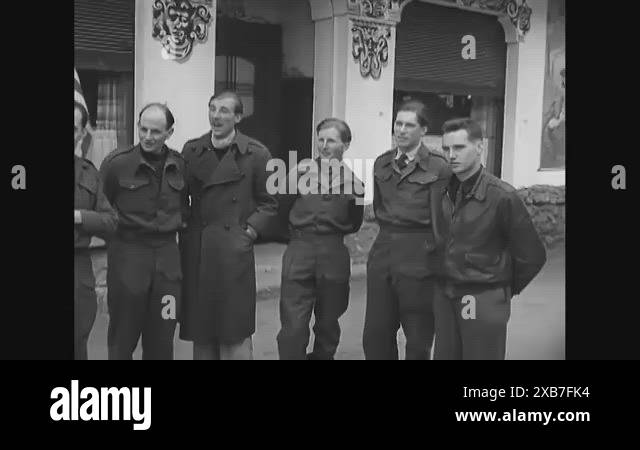 1945 - German general Kurt Dittmar and his party, including his son ...