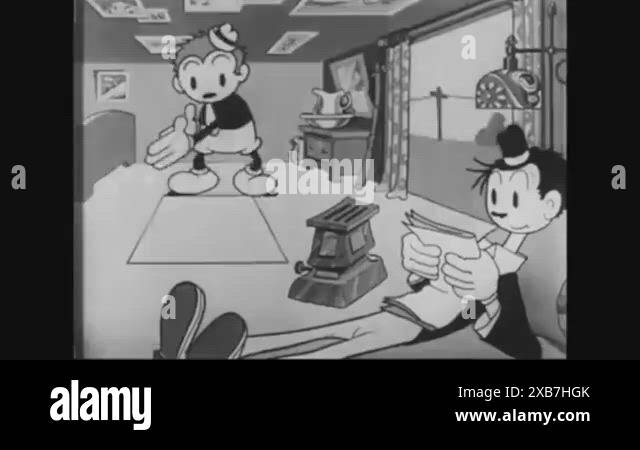 1946 - In this animated film, Dick and Larry go fishing from a train ...