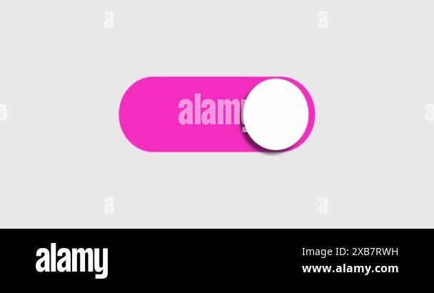 Switch turn on and turn off button animation with color-changing ...