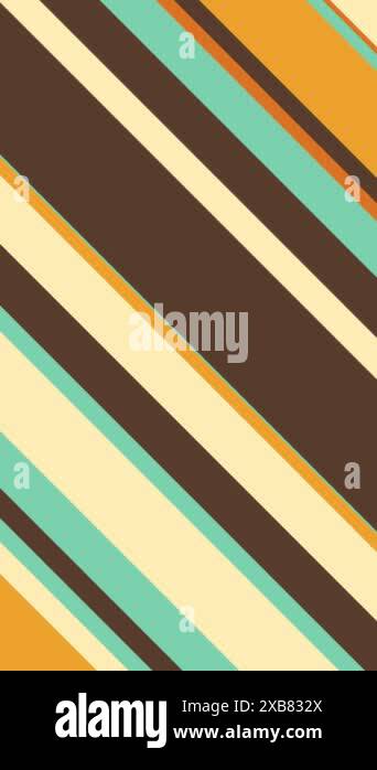 Vertical video - trendy retro 1970s striped pattern background with ...
