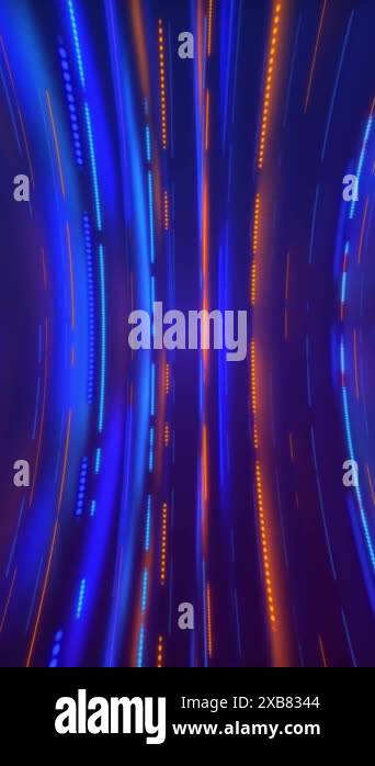 Vertical video - neon digital data lights technology background with ...
