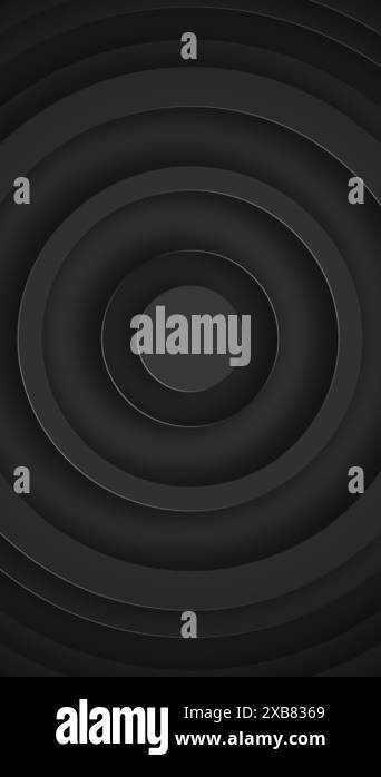 Vertical video - abstract dark metallic circles background animation ...