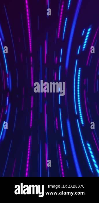 Vertical video - trendy cyberpunk background with glowing pink and blue ...