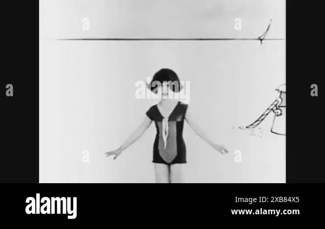 1925 - In this animated film, a cat helps a live-action little girl ...