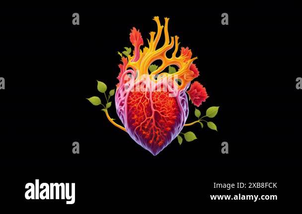 Flora heart illustration Stock Videos & Footage - HD and 4K Video Clips ...