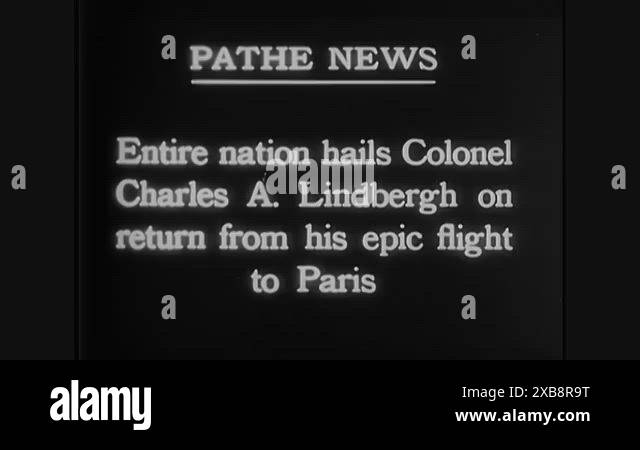 Colonel charles lindbergh Stock Videos & Footage - HD and 4K Video ...