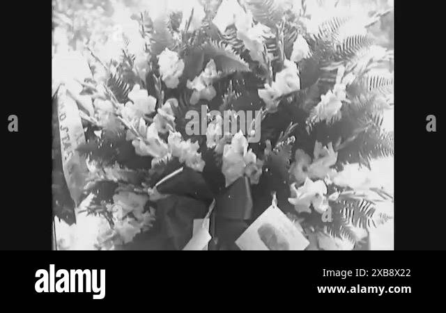 1951 - Infantry men march while the casket of sergeant John Raymond ...