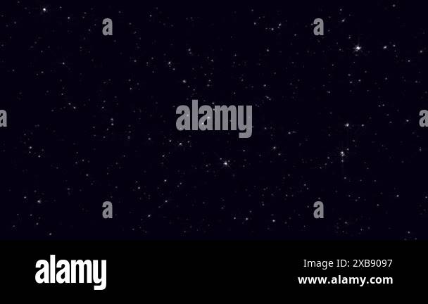 Cosmic starry sky with twinkling stars. Starry night, glowing shinning ...