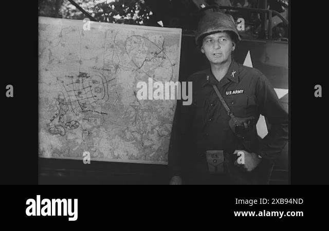 1962 - A tactical breakdown diagram shows the plan of attack issued by ...