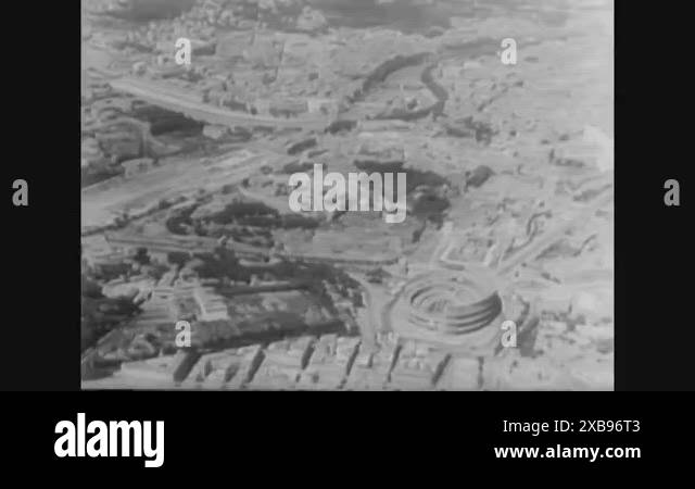 General Clark watches his troops march into Rome, as footage of long ...