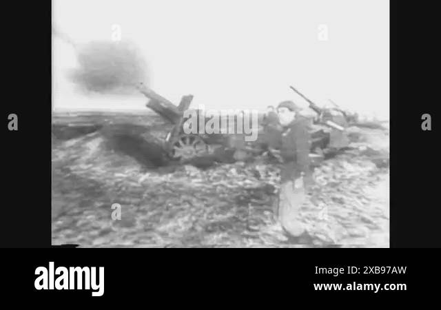 Captured German footage shows the Nazis attempting to fight off the ...