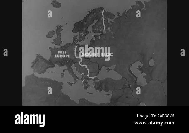An animated map shows countries and industrial production in Europe in ...