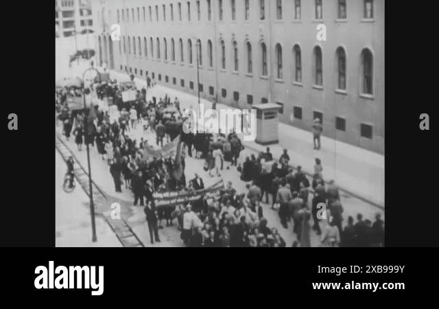 Communist riots in Berlin, Germany and the blockade of the Western Zone ...