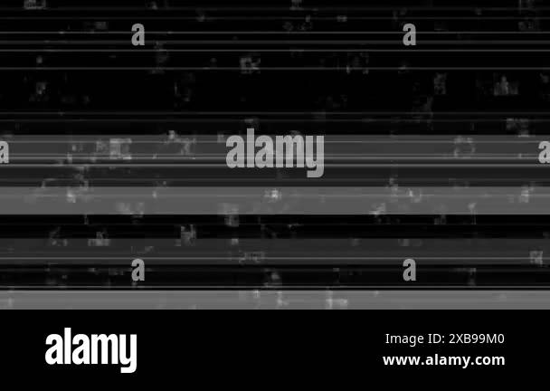4K Glitch transitions retro technical fault, VHS tracking and vintage ...