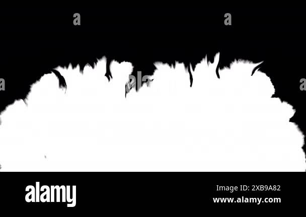 Black ink rorschach effect abstract background artistic flow splatter ...