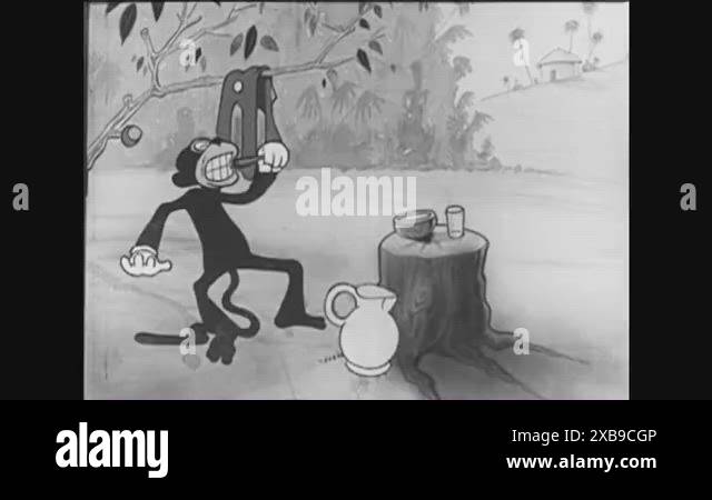 1932 - In this animated film, Simon the Monkey cranks the tail of a dog ...
