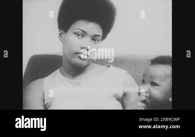 Deborah Johnson, wife of murdered Black Panther Fred Hampton, holding ...