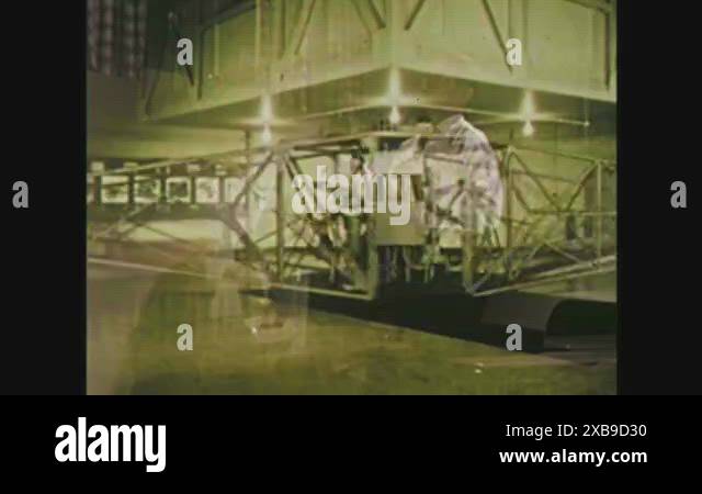 A human centrifuge machine, weightless pilots, a rocket launching, an ...