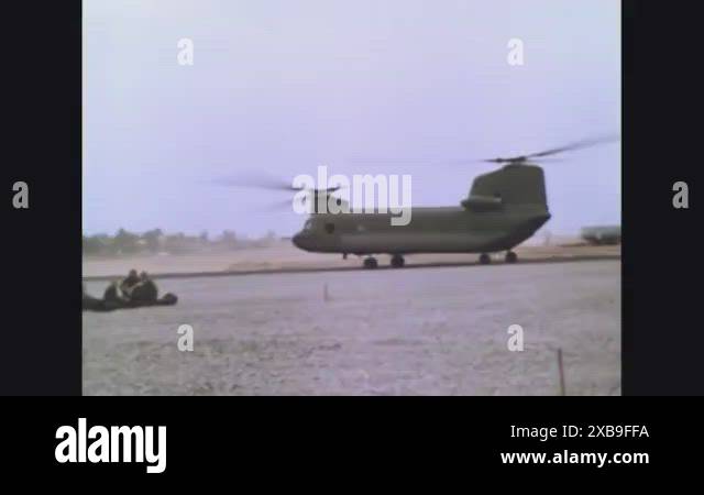 1974 - Army helicopters drop off soldiers in the jungles of Vietnam in ...