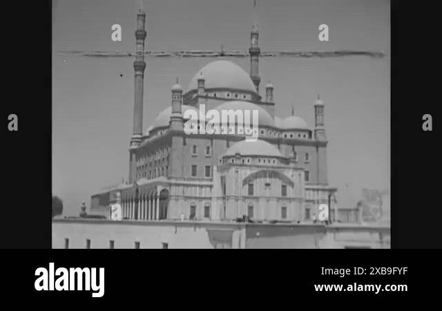 Mohammedans (Muslims) worship facing the city of Mecca during the 1950s ...