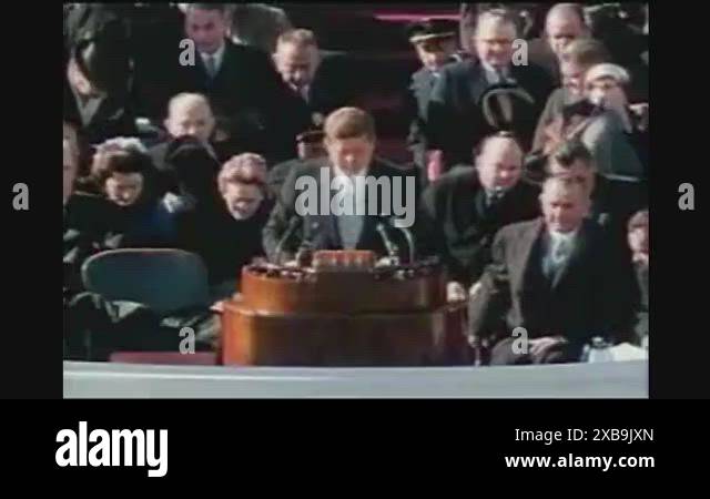 John f kennedy inauguration speech Stock Videos & Footage - HD and 4K ...