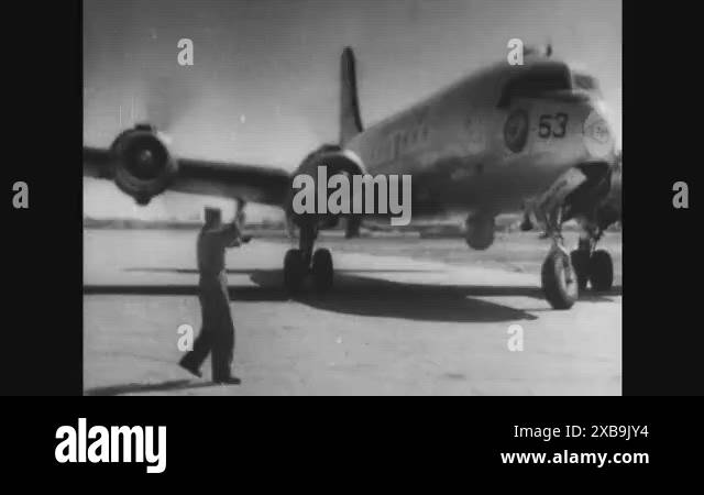 1951 - The Airborne 187th Regimental Combat Team arrives and soldiers ...