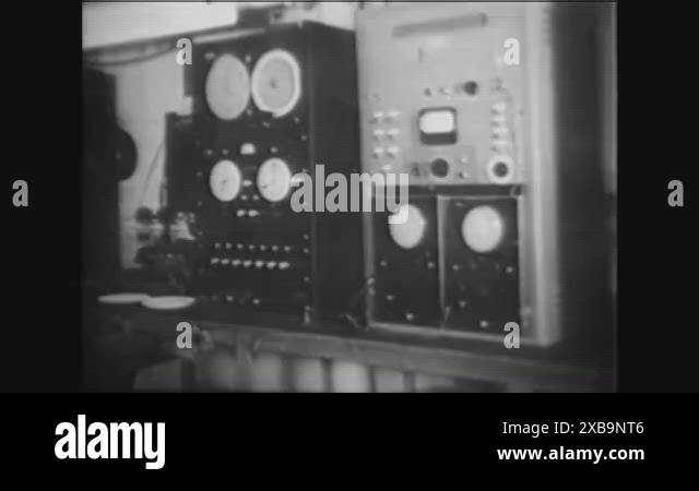 The automatic firing board counts down towards the planned detonation ...