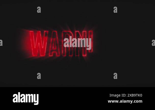 Warning Sign Reveal Fx Intro/Animation of a warning sign background revealing with smoke and ...