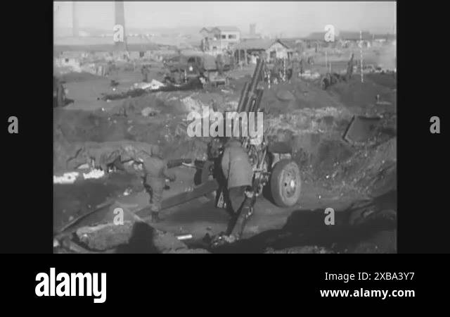 Soldiers fight in Korea using motor guns, a ship helps evacuate ...