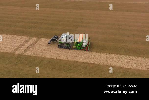 Rotterdam, Netherlands, 05 June 2024: Aerial view autonomous self ...