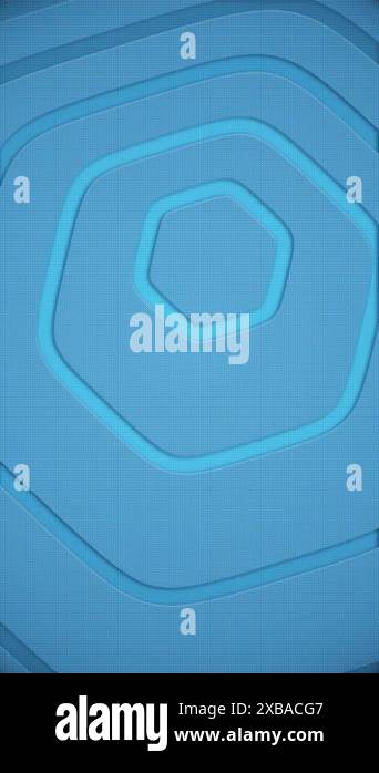 Vertical video - blue halftone geometric shapes background with gently radiating rounded ...